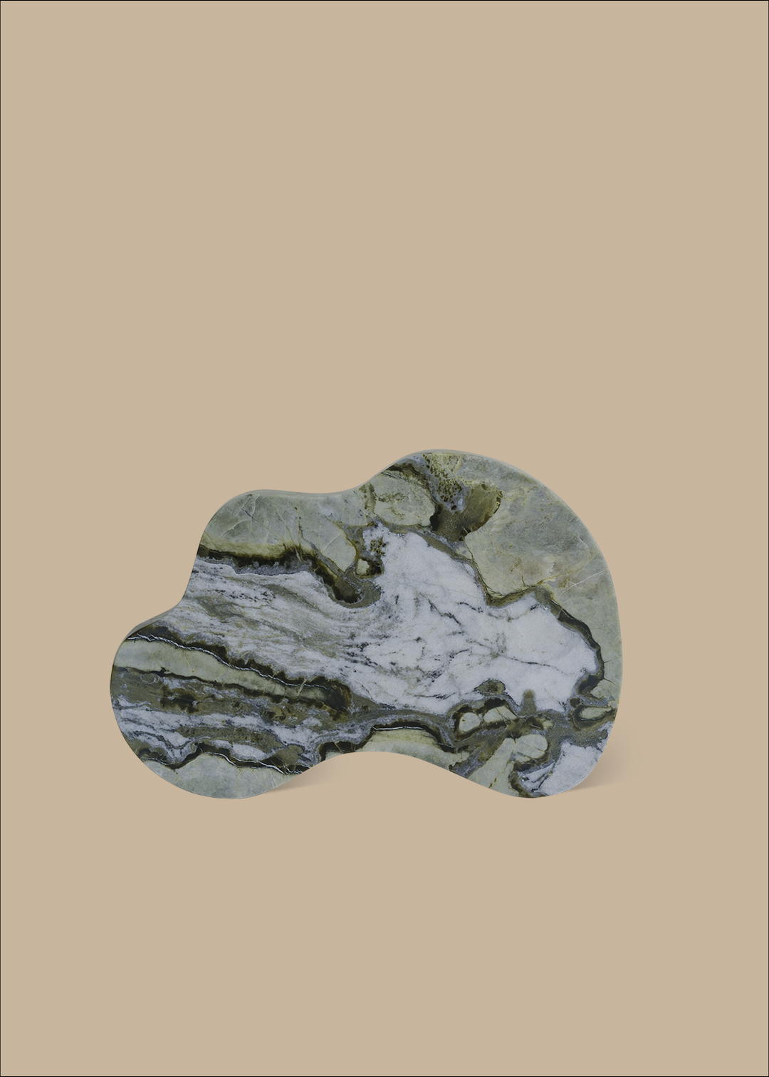 Oasis Marble Serving Platter - BLACK BLAZE