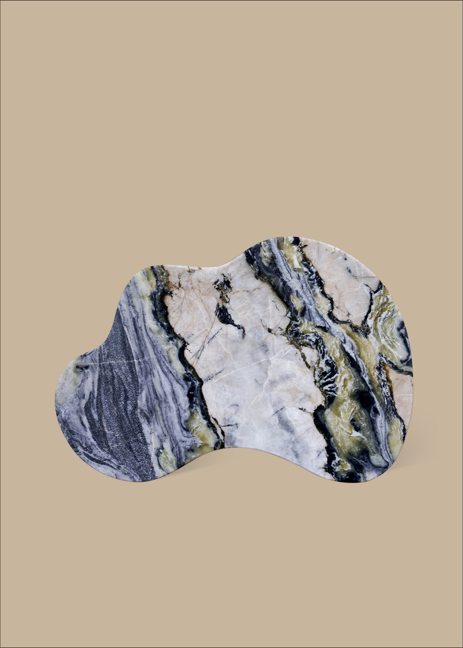 Oasis Marble Serving Platter - BLACK BLAZE