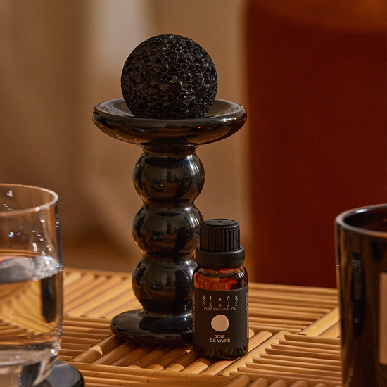 Lava Rock Diffuser - BLACK BLAZE